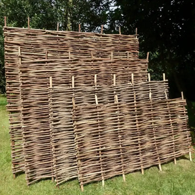 Hazel Hurdle Fence Panel Premium Weave 6ft x 3ft