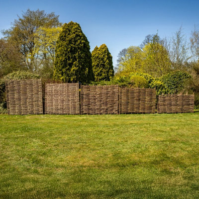 Hazel Hurdle Fence Panel Premium Woven Wattle Weave 6ft x 5ft
