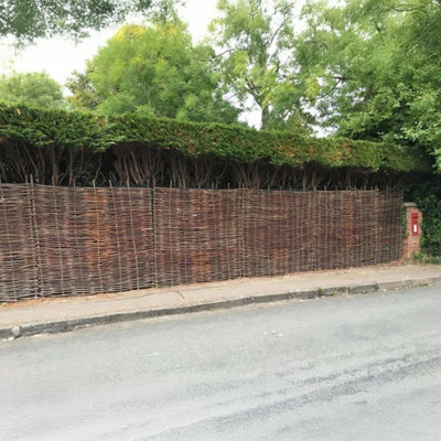 Hazel Hurdle Fence Panel Premium Woven Wattle Weave 6ft x 5ft