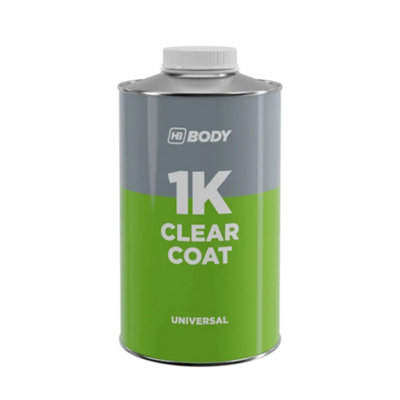 HB BODY 1k Clear Coat Universal Transparent Fast Drying Paint Surfaces ...