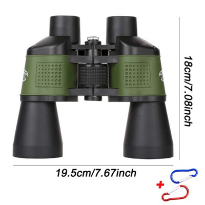 HD Low-Light Waterproof Binoculars with Integrated Compass