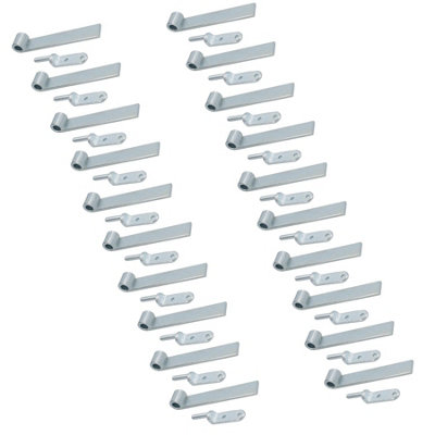 HD Strap Tailgate Straight Hinge 160mm Long + 12.5mm Bolt On Gudgeon ...