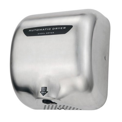HDCT18CHR Automatic Commercial Bathroom Hand Dryer Brushed Chrome 1800W