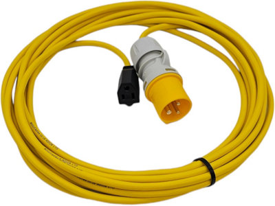 HDIUK - 16A CEE 110V Yellow Connector to USA American Nema Socket Lead ...