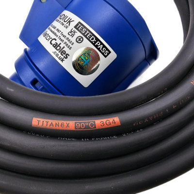 HDIUK - 32 Amp 230 Volt Professional Extension Lead Featuring TitanEx 5 ...