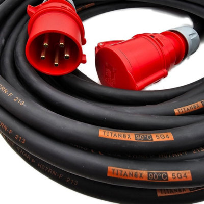 HDIUK - 415V 32 Amp 3-Phase Professional Extension Lead Featuring ...