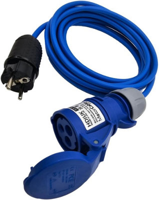 HDIUK Euro Schuko Plug to Ceeform 16A Socket Connector Extension Lead ...