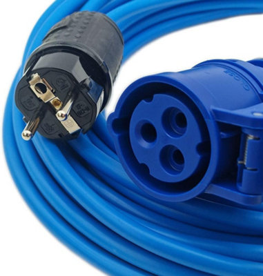 HDIUK Euro Schuko Plug to Ceeform 16A Socket Connector Extension Lead ...