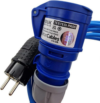 HDIUK Euro Schuko Plug to Ceeform 16A Socket Connector Extension Lead ...