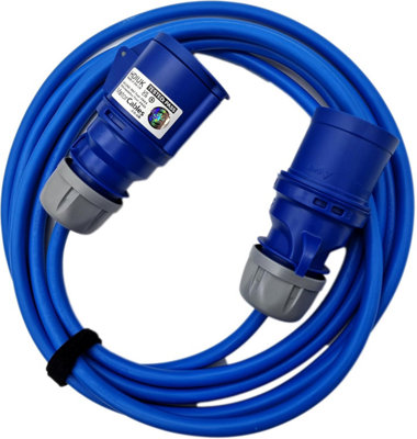 HDIUK - UK Made 10 Metres CEE 32 Amp Extension Lead Cable at B&Q