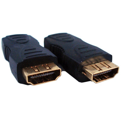 HDMI FEMALE CABLE EXTENSION JOINER COUPLER ADAPTER GENDER CHANGER BLOCK ...