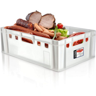HDPE plastic kadax meat box, butcher 60 x 40 cm, E2 meat box with ...