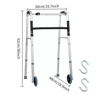 Healthcare Lightweight Aluminium Walker Mobility Aid Walking Frame with ...