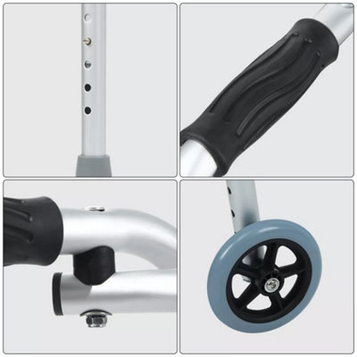 HEALTHCARE LIGHTWEIGHT ALUMINIUM WALKER MOBILITY AID WALKING FRAME WITH ...