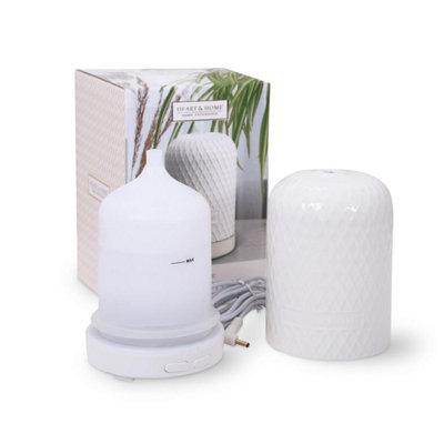 Heart and Home Elecric Essential Oil Aroma Diffuser - Textured Design ...