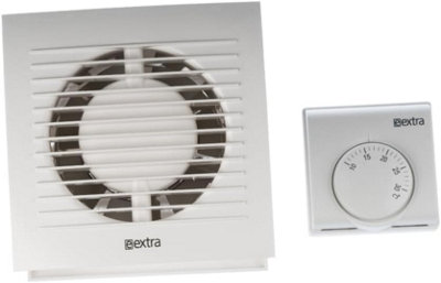 Heat Air Distributor 100mm / 4" with Thermostat Room Warm Air Exchanger