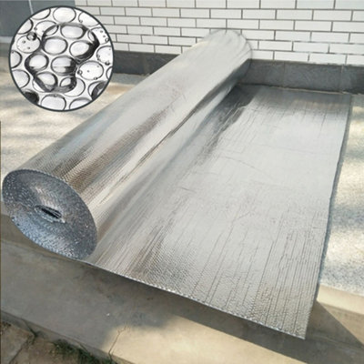 Heat Reflective Double Aluminum Bubble Insulation Roll 0.6 x 20m
