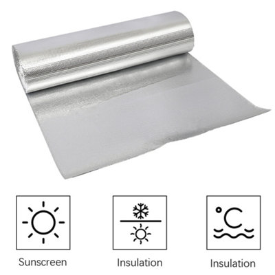 Heat Reflective Double Aluminum Bubble Insulation Roll 0.6 x 20m
