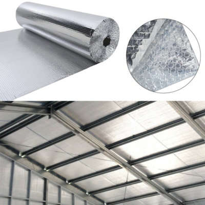 Heat Reflective Single Bubble Foil Insulation Double Aluminium Layer 0 ...