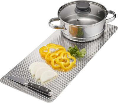 Heat Resistant Kitchen Mat - Worktop Surface Protector & Chopping Board ...