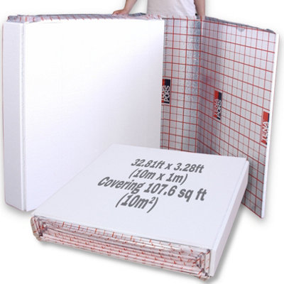 Heated Floor Insulation Board - Pack of 10 m², 20 mm EPS Panels with ...