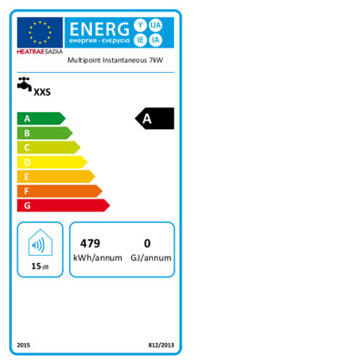Heatrae Sadia Multipoint 7kW Instantaneous Water Heater 95050424