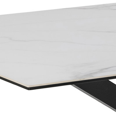 Heaven Dining Table in Ceramic White (L) 160cm Seats up to 6