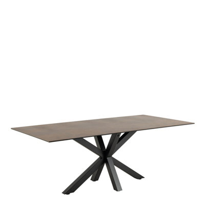 Heaven Dining Table with Ceramic Rusty Brown (L) 200cm Seats up to 6