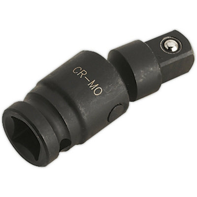 Heavy-Duty 1/2-Inch Square Drive Impact Joint with Spring Ball Retainer