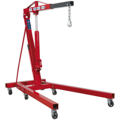 Heavy Duty 1 Tonne Folding Engine Crane with Side Pump Access for ...