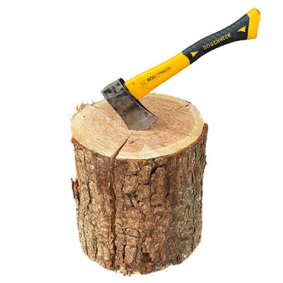 Heavy Duty 100% Natural Firewood Chopping Cutting Log Splitter Block ...