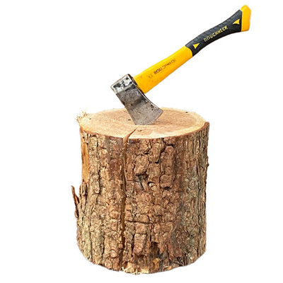 Heavy Duty 100% Natural Firewood Chopping Cutting Log Splitter Block ...