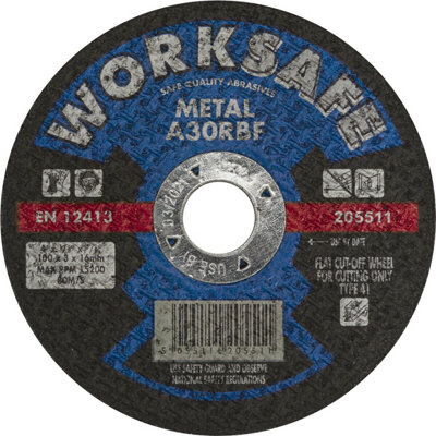 Heavy Duty 100mm Metal Cutting Disc for Angle Grinders - 16mm Bore