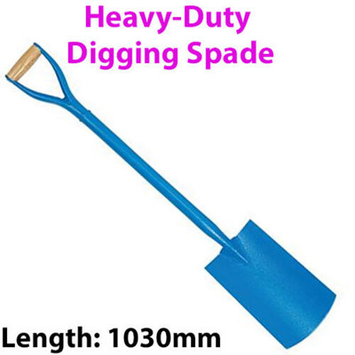 Heavy Duty 1030mm Digging Spade MYD Handle Gardening Landscaping Hole ...