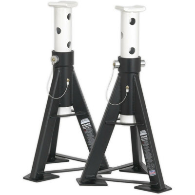 Heavy Duty 12 Tonne Axle Stands - Adjustable Steel Frame from 487mm to ...