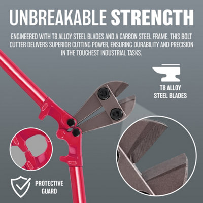 Heavy Duty 18" 450Mm Carbon Steel Bolt Cutter Wire Cable Cutters ...