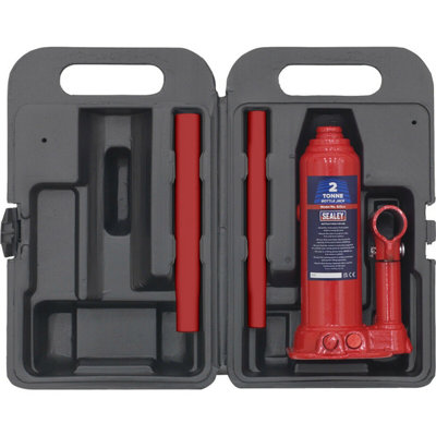 Heavy-Duty 2 Tonne Bottle Jack with Protective Storage Case and ...