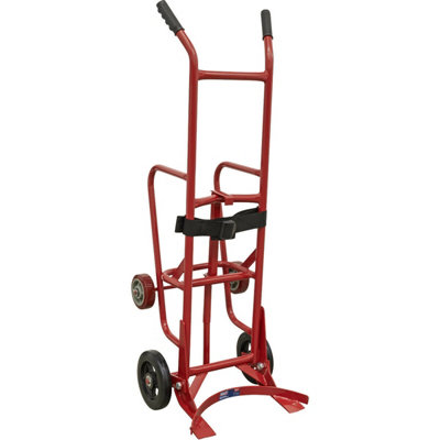 Heavy-Duty 205L Drum Stillage Trolley with Spring Loaded Mechanism and ...