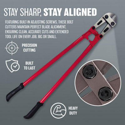 HEAVY DUTY 30" 600MM CARBON STEEL BOLT CUTTER WIRE CABLE CUTTERS ...