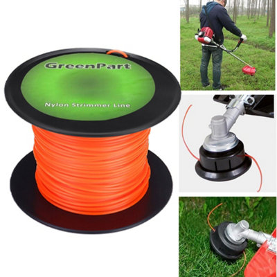 Heavy Duty 3mm Round Nylon Strimmer Trimmer Line Wire Cord 100m