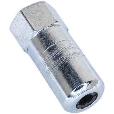 Heavy Duty 4-Jaw Hydraulic Connector with 1/8" BSP Grease Gun Fitting