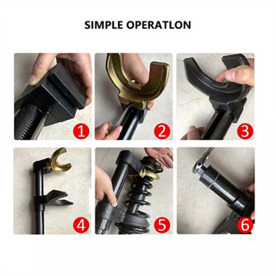 Heavy Duty 4500kg Coil Spring Strut Compressor Kit for Suspension ...