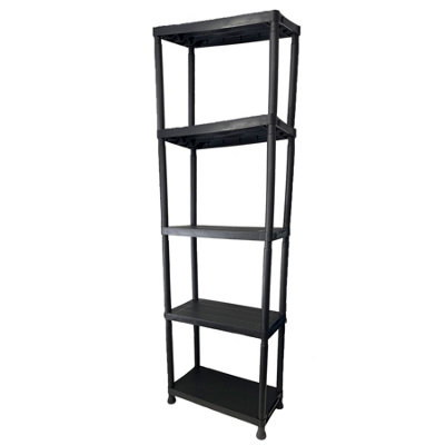 Heavy Duty 5 Tier Plastic Shelving Shelf Unit Home Office Storage 171 x ...