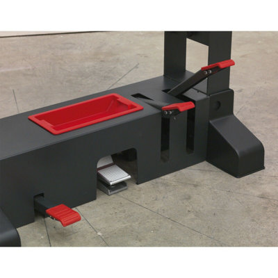 Heavy Duty 50 Tonne Air Hydraulic Press with Foot Pedals and 2-Speed ...