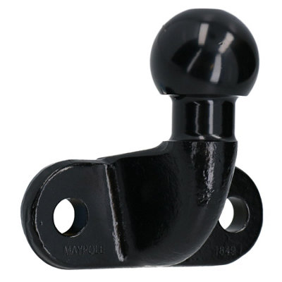 HEAVY DUTY 50mm BLACK Tow Ball for Tow Bar Standard Fitment EU Approved ...