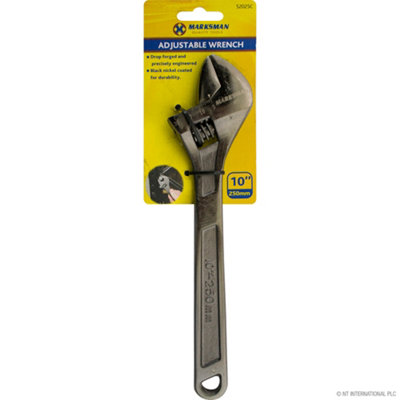 Heavy Duty Adjustable Wrench 10 Inch Spanner Pipe Plumbers Strong ...