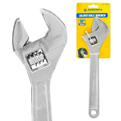 Heavy Duty Adjustable Wrench Spanner Pipe Plumbers Handle Hand Tool 12 ...