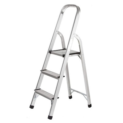 Buy Heavy Duty Aluminum 3 Step Ladder ,With Anti-Slip Steps & Non-Slip ...