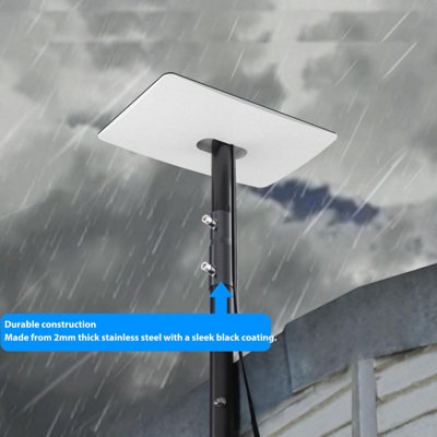 Heavy-Duty Aluminum Pipe Adapter for Starlink Satellite Internet Pole ...