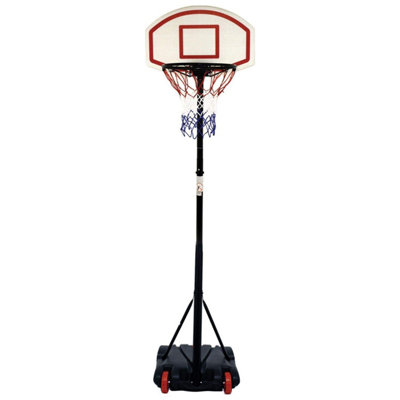 Heavy-Duty Basketball Backboard and Hoop Set with Roller Base and All ...